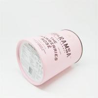 China Custom Composite Paper Tube Ice Cream Cold Food Packaging Box with Metal Lid 73mm for sale
