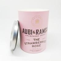 China Custom Composite Paper Tube Ice Cream Cold Food Packaging Box with Metal Lid 73mm for sale