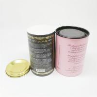 China Custom Composite Paper Tube Ice Cream Cold Food Packaging Box with Metal Lid 73mm for sale