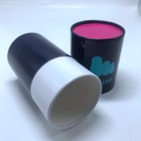 China Biodegradable Kraft Paper Cylinder Box Gift Packaging Tube 83.3mm Diameter for T-Shirt for sale