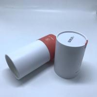 China White Kraft Paper Tube Packaging Eco Friendly Gift Cosmetic Tube 83mm Diameter Custom Height for sale