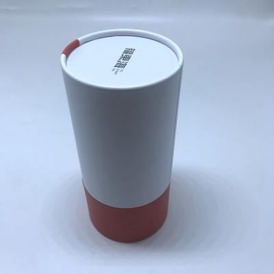 China White Kraft Paper Tube Packaging Eco Friendly Gift Cosmetic Tube 83mm Diameter Custom Height for sale