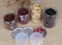 China Custom PET Plastic Jars 52-126.5mm Diameter with Aluminum Easy Open Lids for Food Packaging for sale