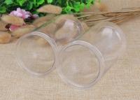 China 800ml Clear PET Can for Cookies Food Grade Plastic Cylinder Anti Oil Oxygen 83.3mm for sale