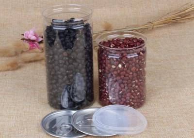 China Clear PET Jar 500ml 83mm Diameter BPA Free Dry Medicine Snack Packaging with Aluminum Lid for sale