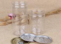 China 800ml Transparent PET Plastic Jar with Aluminum Pull-Ring Lid - 73mm Diameter Food Grade Container for Dry Food Packaging for sale