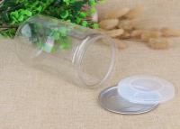 China SGS QS Transparent Bean Plastic Pet Jars 38g 92 Mm Height Yellow for sale