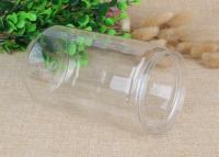 China PET Easy Open Can Clear Plastic Cylinder For Agriculture Products for sale