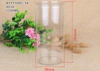 China 360ml Food Grade PET Plastic Cylinder Tube 65mm Diameter 120mm Height 23g for sale