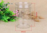 China Food Grade PET Plastic Cans 500ml Transparent Airtight Containers for Snacks for sale