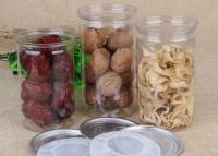 China Airtight PET Plastic Canister 800ml 83mm Diameter Food Grade Clear Packaging with PE Cover for sale