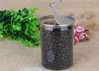 China Plastic Clear Cookie Jar Candy Canister Food Storage With Matal Pull Tab Lid for sale