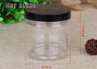 China 350 ml Screw Lid Plastic Bottle - 85 mm Diameter x 160 mm Height Food Grade PET Canister for sale