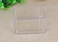 China 300ml Ellipse Clear Plastic Container Box with Lid - 145mm Caliber Food Grade PS Storage for sale