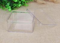China Clear Plastic Square Gift Box 143.5×89×61mm 300ml Capacity FDA Approved Food Grade Packaging for sale