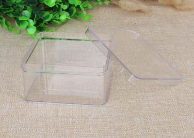 China Clear Plastic Square Gift Box 143.5×89×61mm 300ml Capacity FDA Approved Food Grade Packaging for sale