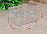 China Clear Plastic Square Gift Box 143.5×89×61mm 300ml Capacity FDA Approved Food Grade Packaging for sale