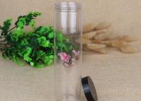 China 450ml Mini Long Clear Pet Jars Transparent Plastic Tube Packaging for sale