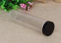 China 450ml Mini Long Clear Pet Jars Transparent Plastic Tube Packaging for sale
