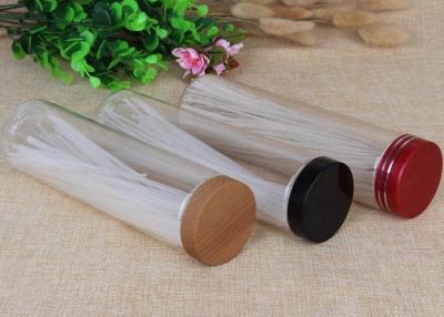 China 450ml Mini Long Clear Pet Jars Transparent Plastic Tube Packaging for sale