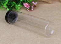 China Clear PET Candy Noodle Packaging Jars 84mm x 121mm Food Grade Round Containers for sale