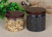 China Clear PET Jars 500ml 1000ml with Colorful Caps for Nuts Snack Packaging for sale