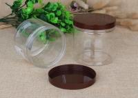 China Clear PET Jars 500ml 1000ml with Colorful Caps for Nuts Snack Packaging for sale