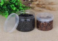 China 480ml Thick Transparnt PET Food Plastic Packaging Cylinder Cans OEM for sale