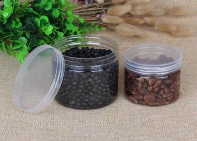 China 480ml Thick Transparnt PET Food Plastic Packaging Cylinder Cans OEM for sale