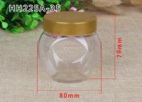 China 225ml Clear PET Jar with Screw PP Cap for Food Packaging Eco-Friendly Damp-Proof for sale