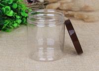 China 760ml Clear PET Cylinder Packaging Tube Damp Proof Airtight Jar with Screw Cap for sale