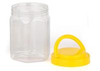 China Transparent Food Grade Clear Pet Jars Plastic Screw Cap Waterproof for sale