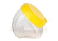 China Transparent Food Grade Clear Pet Jars Plastic Screw Cap Waterproof for sale