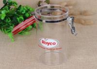 China Storage Packaging Clear Plastic Cylinder Food Grade Airtight Canister Coustmized for sale