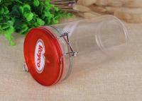China Storage Packaging Clear Plastic Cylinder Food Grade Airtight Canister Coustmized for sale