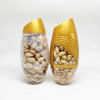 China Small Candy Nut Food Grade PET Plastic Packing Jar With Pop Top Lid for sale