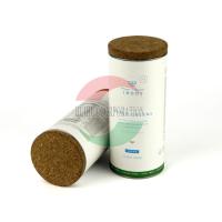 China Cosmetic Composite Can Packaging With Cork Lid Custom Printed for sale