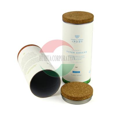 China Paper Composite Containers 99mm Diameter Custom Cylinder Cardboard Tubes with Cork Lid for sale
