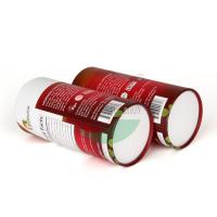 China Red Pantone Round Box Paper Tube Packaging Tea Tins Customized for sale