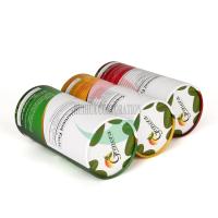 China Red Pantone Round Box Paper Tube Packaging Tea Tins Customized for sale
