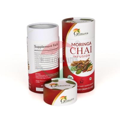 China Custom Paper Tube Packaging for Tea Coffee Cosmetics Food Grade 16.8mm to 225mm Diameter for sale