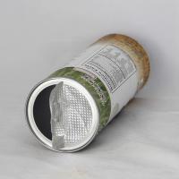 China Aluminum Foil Liners Paper Cylinder Containers Peel Foil Lid Nuts Packaging for sale