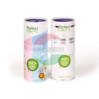 China Custom Baby Powder Paper Tube Packaging with Shaker 100g 3.5oz Eco-Friendly Recyclable for sale