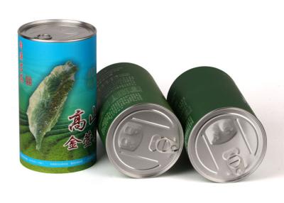 China Offset Print Pop Top Paper Tube Containers 73mm 99mm for Dry Food Packaging for sale