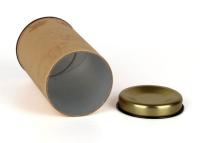 China Paper Composite Cans Liquor Bottle Gift Canisters 99mm Diameter Metal Slip Top for sale