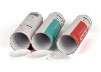 China FDA Certified Rigid Paper Tube 16-150mm Diameter for Gift Tea Coffee Mailing Packaging for sale