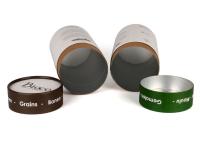 China Custom Round Tea Packaging Tin Container with Foil Stamping Embossing Glossy Lamination 80-2000gsm for sale