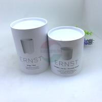 China Airtight Composite Rolled Edge Paper Cans Packaging Metal Tin Tubes With Insert Plastic Lid for sale