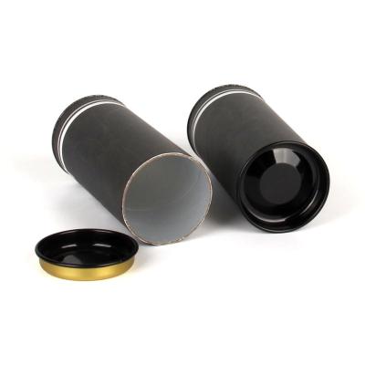 China Cylindrical Cardboard Composite Cans with Metal Lids - 99mm Diameter, Custom Heights, Recyclable Packaging for sale