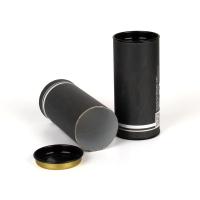 China Cylindrical Cardboard Composite Cans with Metal Lids - 99mm Diameter, Custom Heights, Recyclable Packaging for sale